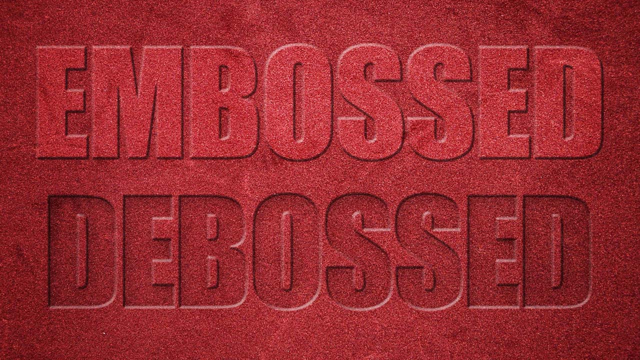 Learn How to Create an Embossed & Debossed Letterpress Effect in ...